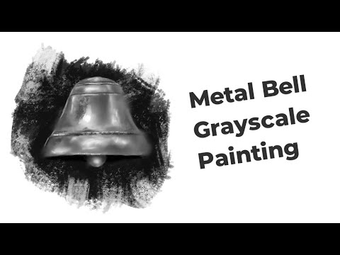 Metal Bell Grayscale Painting - YouTube