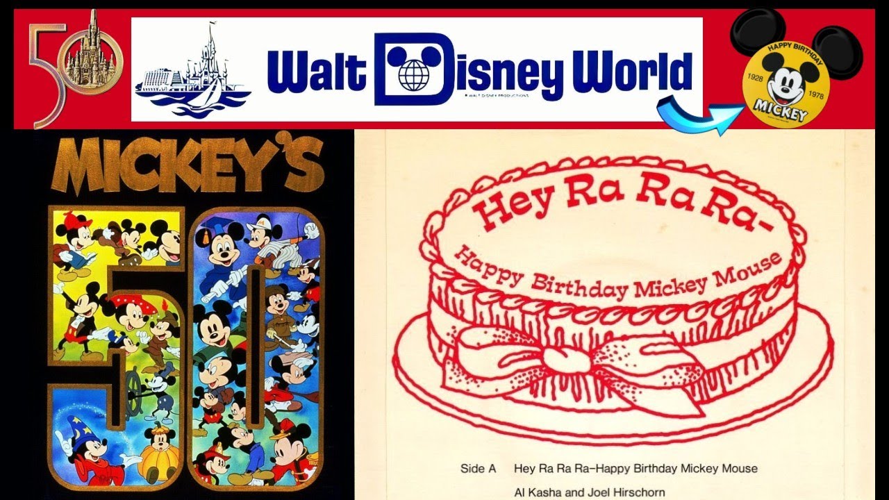 50 Years of WDW: HEY RA RA RA Happy Birthday MICKEY MOUSE Davy Jones ...