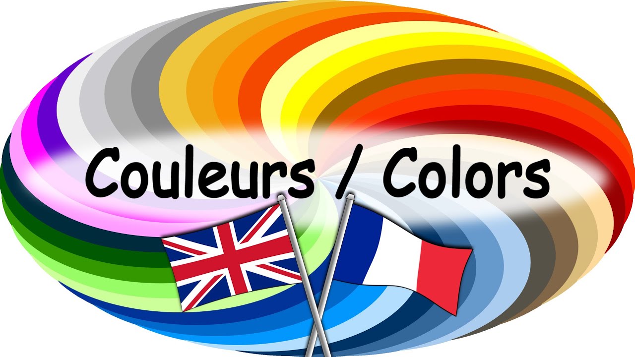 Vocabulaire des couleurs en anglais français - YouTube
