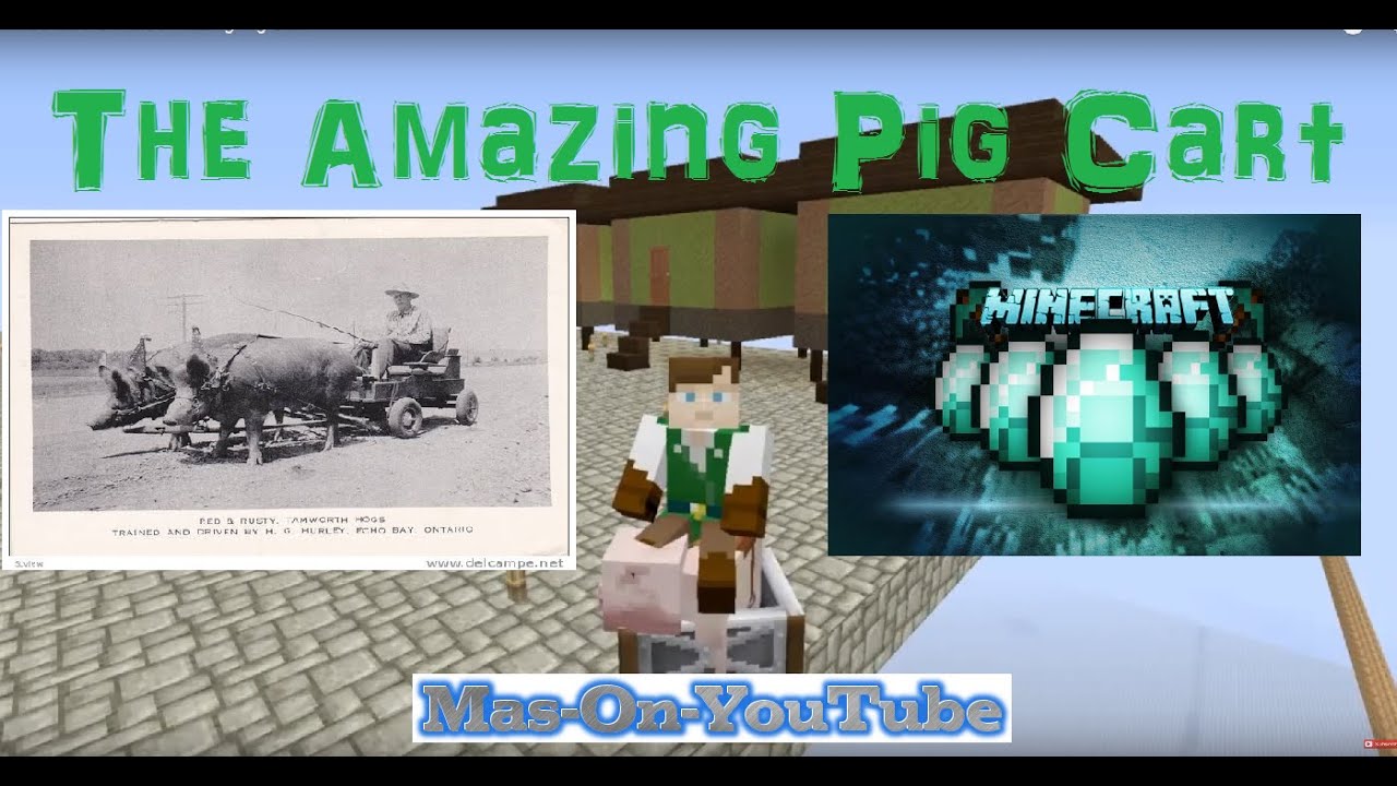 Minecraft-PS4 The Amazing Pig Cart - YouTube