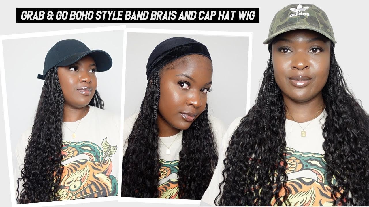 60 SECOND BRAIDS! NEW GRAB AND GO BRAIDS HAIR CAP WIG FT. EAYON HAIR ...