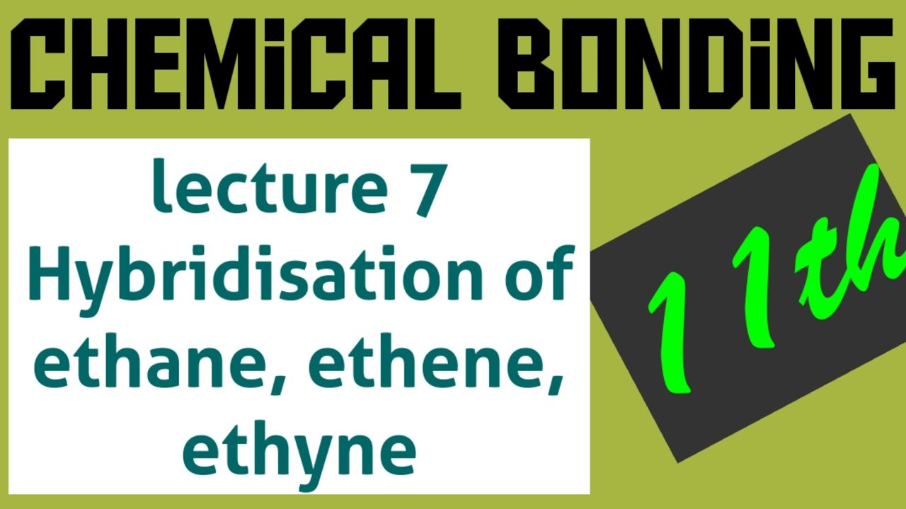 Hybridisation of ethane,ethene,ethyne - YouTube