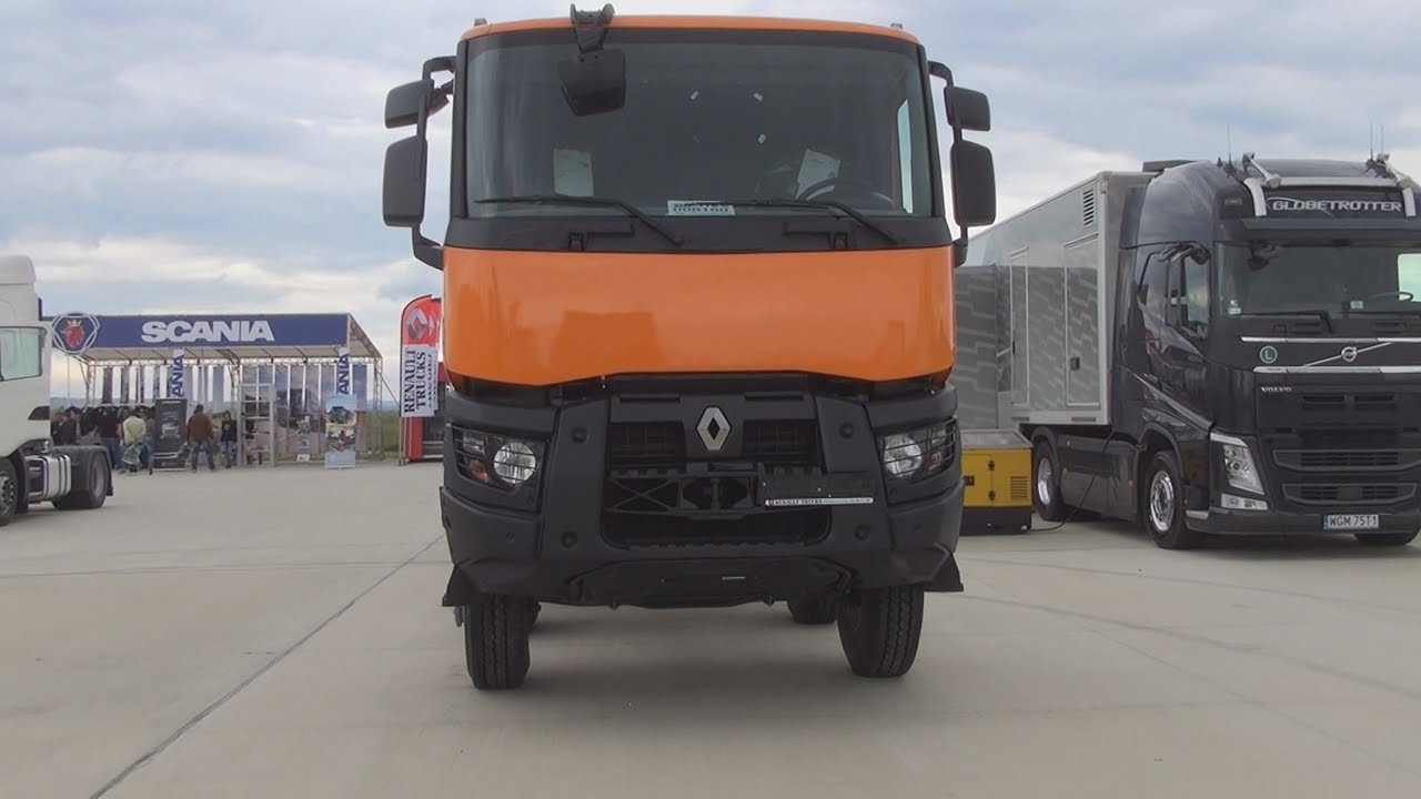 Renault Trucks K 380 8x4 Chassis Truck Exterior and Interior - YouTube