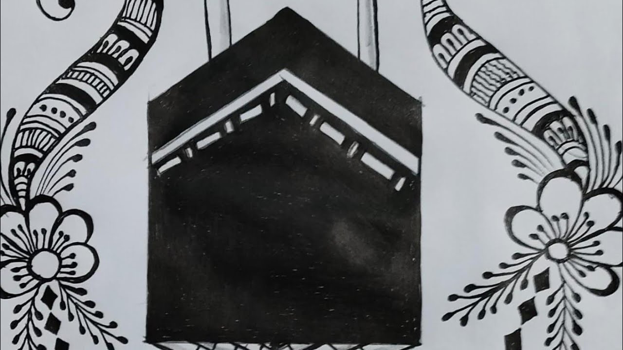 How to draw a Kaba Sharif || Shama vlog channel. - YouTube