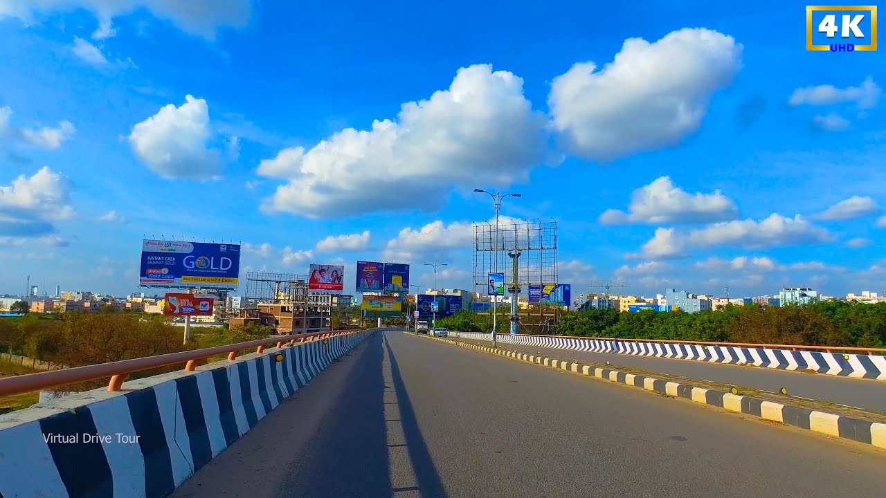 Shamshabad service road 4k drive Tour | Hyderabad - YouTube