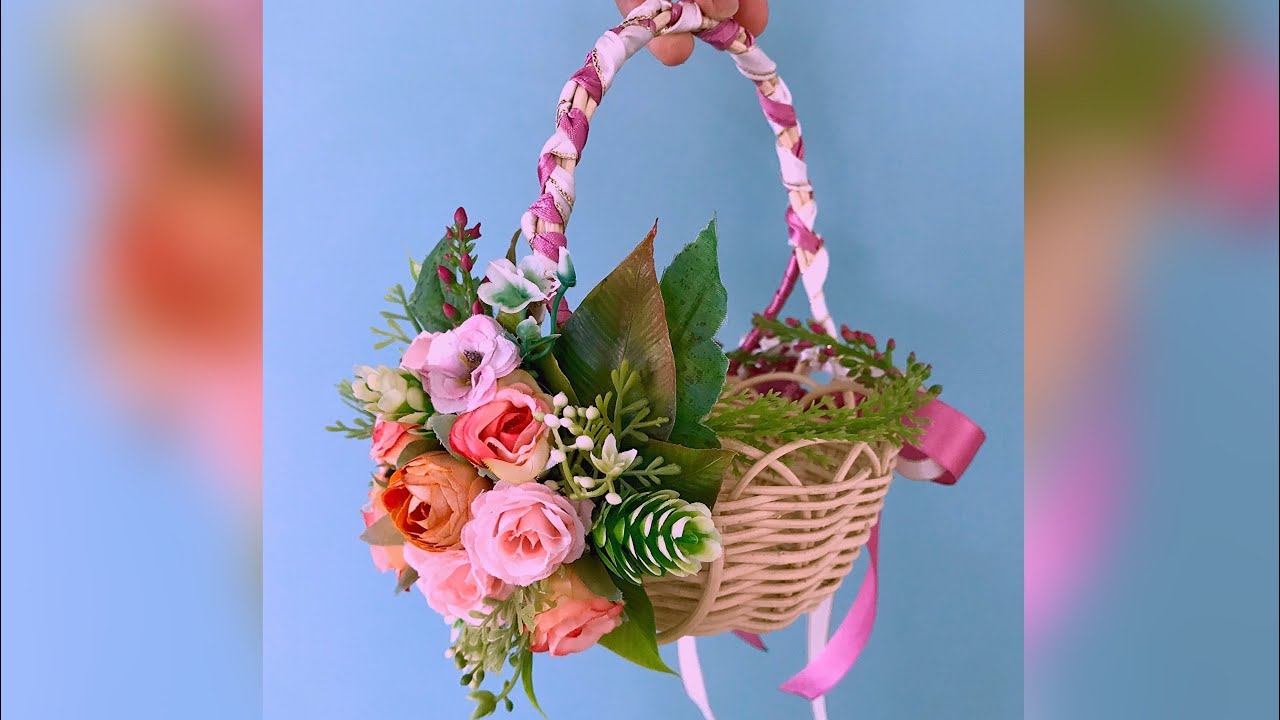 How To Make Flower Girl Baskets || DIY Wedding Baskets - YouTube