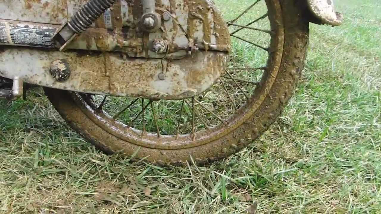 Lawnmower and moped mudding - YouTube