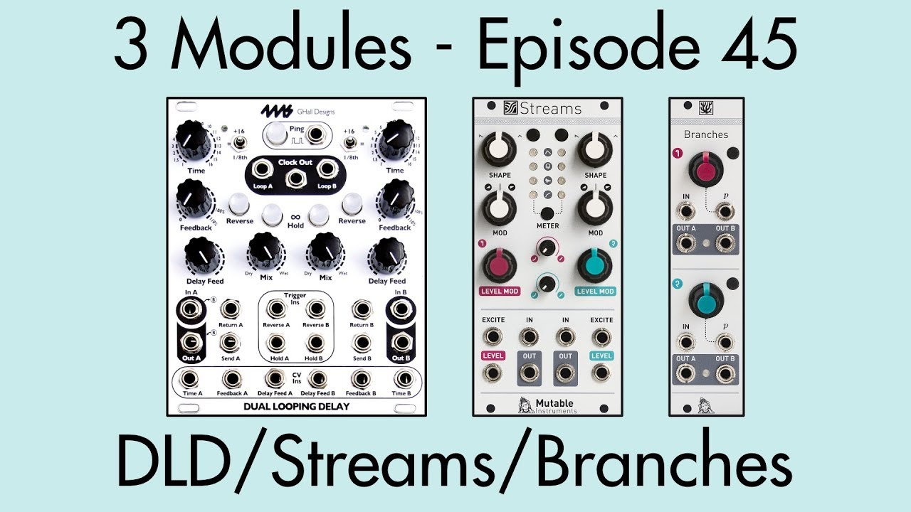 3 Modules #45: Dual Looping Delay, Streams, Branches - YouTube