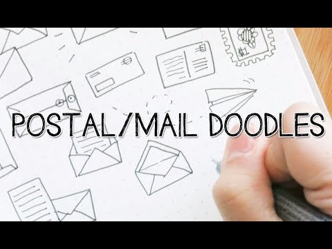 Postal / Mail Doodles + I GOT A P.O. Box! | Doodle with Me - YouTube