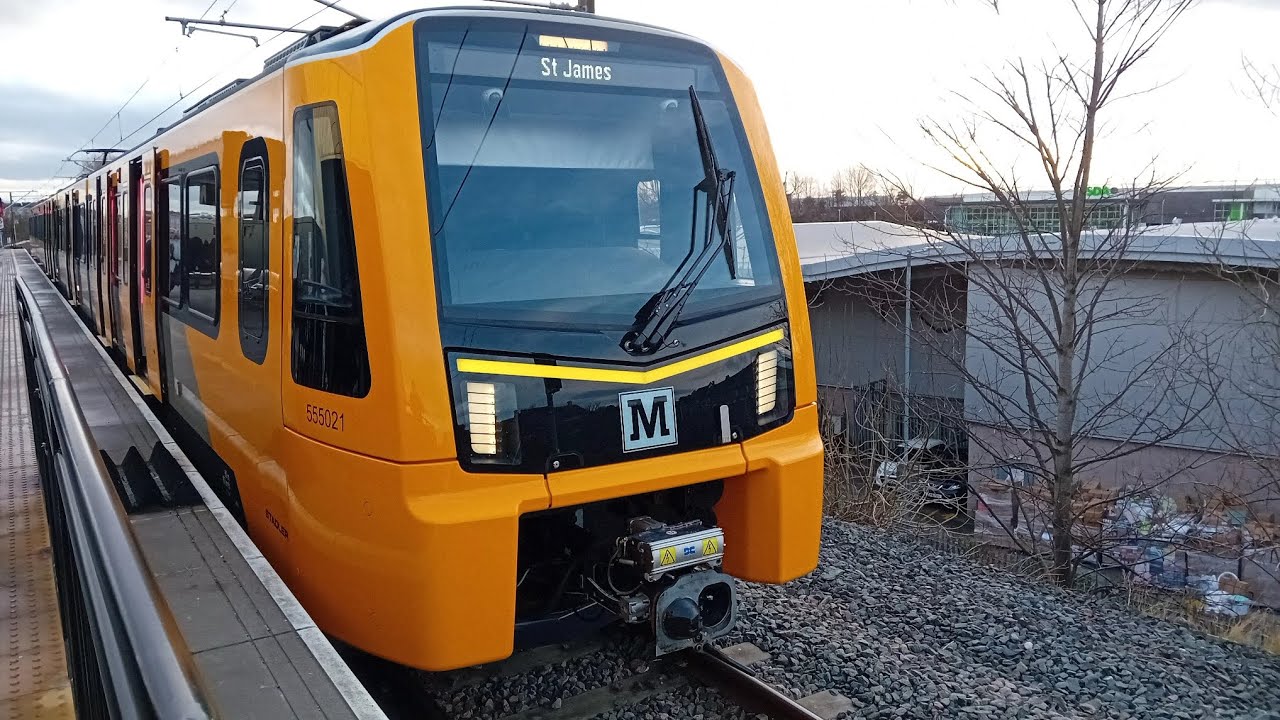 The brand new Tyne & Wear Metro Class 555 - YouTube
