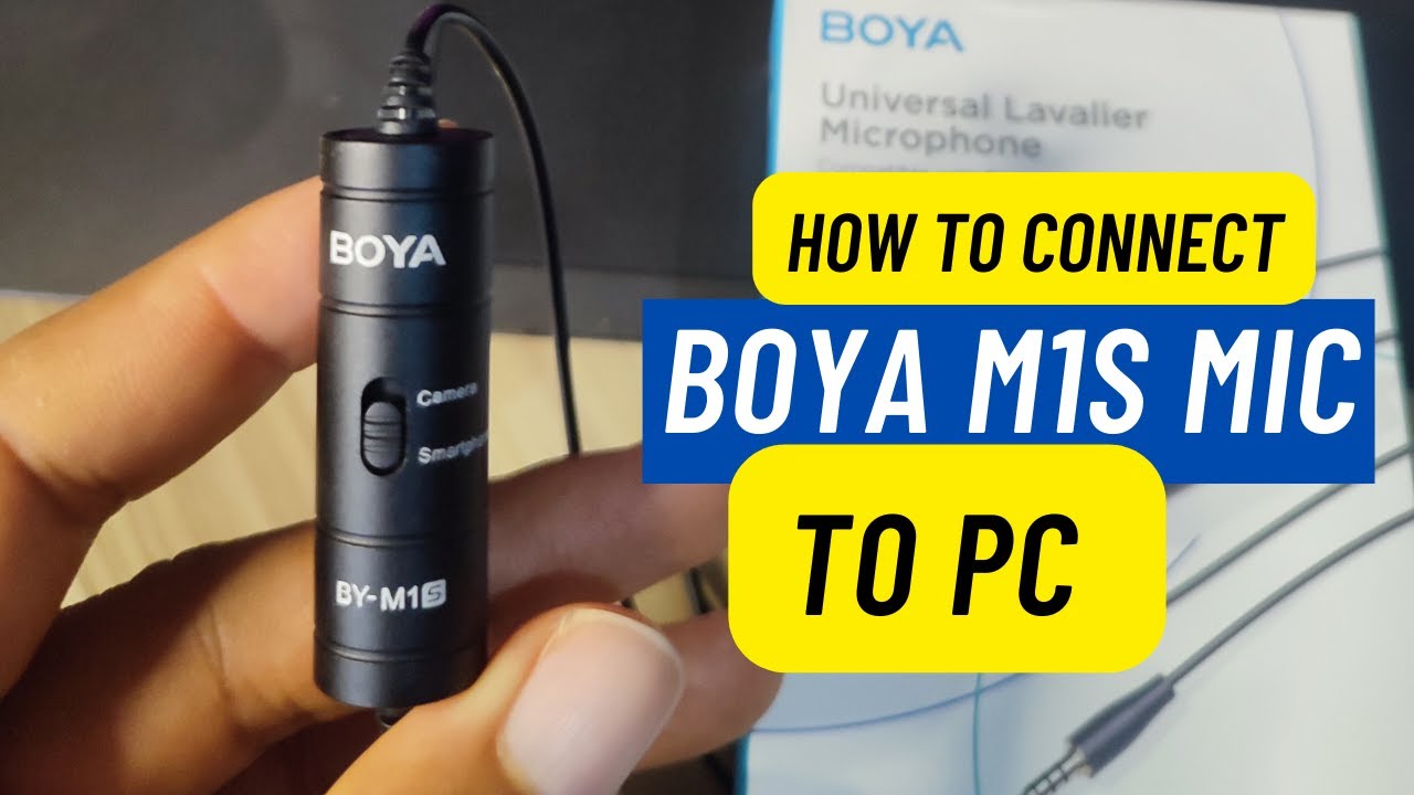 How To Connect Boya M1S Microphone to PC (Ubuntu) and Configure ...