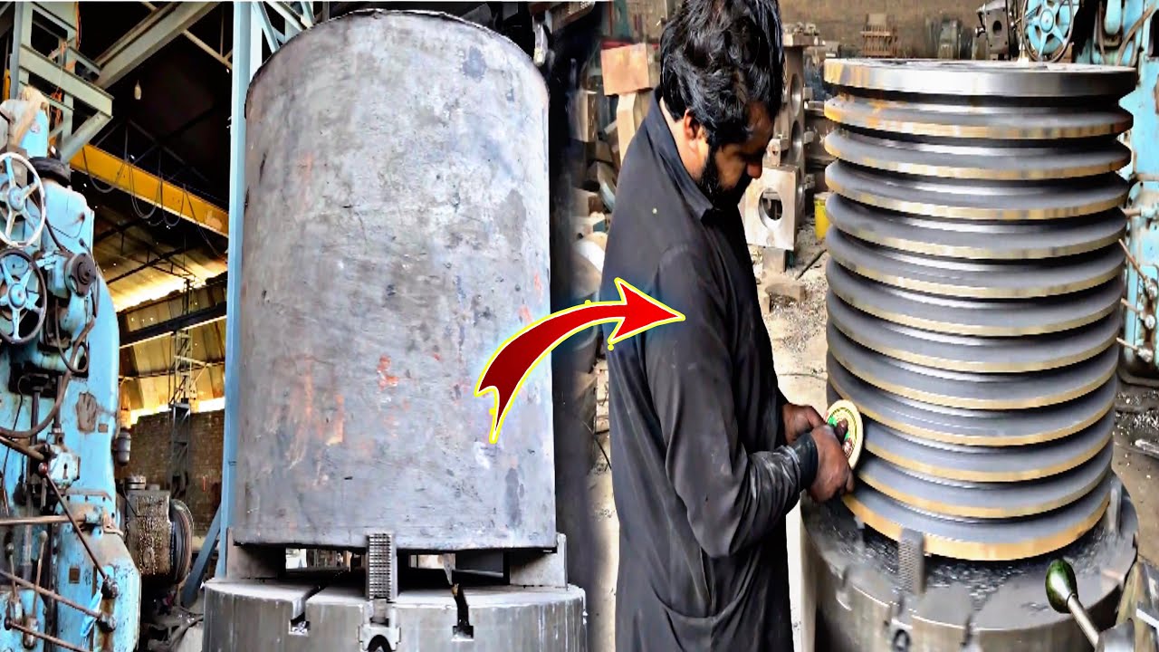 Big Pulley Making For Rolling Mill Amazing And Difficult Many Day’s ...