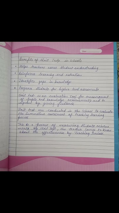 Assessment for learning|unit test|subjective test|Objective test#ccsu#b ...