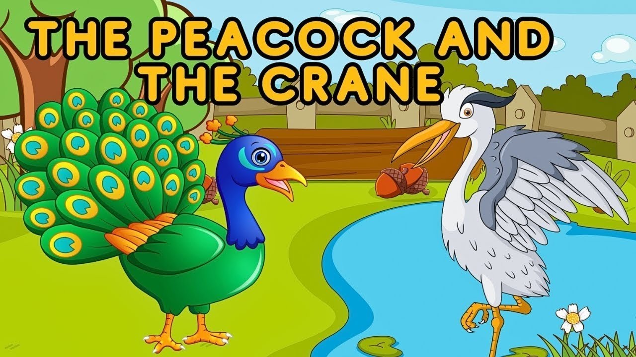 The Peacock And The Crane 🤩🤩 Moral Story #entertainment #cartoon # ...
