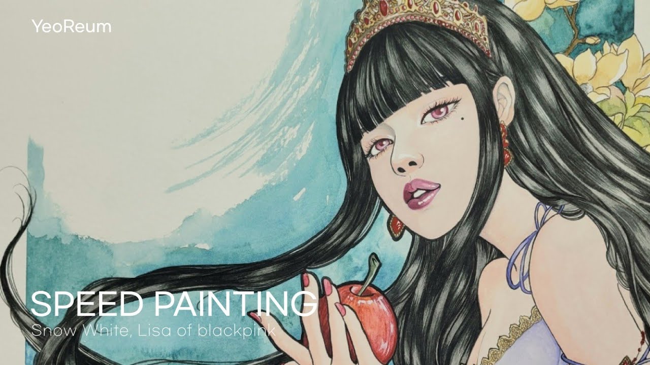 블랙핑크 리사가 주는 사과(디즈니 백설공주 리사).An apple from LISA of BLACKPINK(Disney's ...