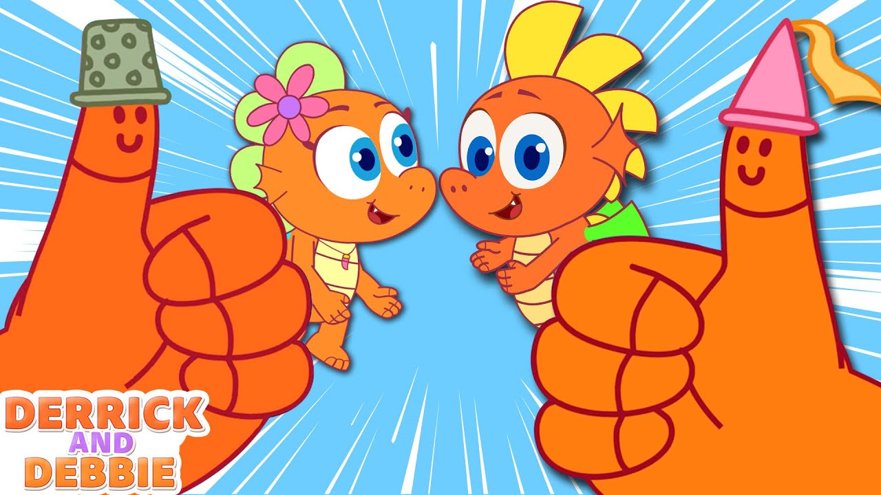 Where is Thumbkin?👍Play and Sing with Derrick and Debbie + More Kids ...