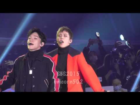 EXO SBS Gayo Daejun 2015 Xiumin focus