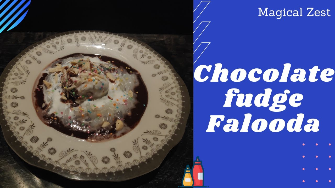 Homemade Chocolate Fudge Falooda | Easy to make and Unique taste | Chef ...