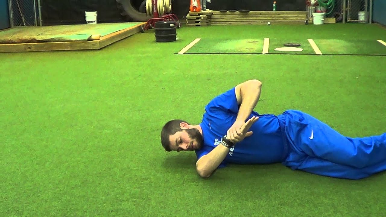 Shoulder - Sleeper Stretch - YouTube
