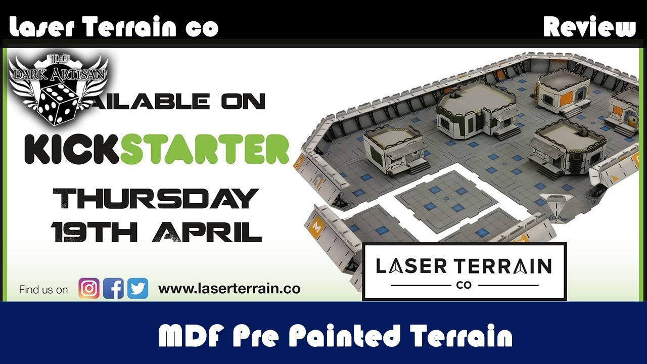 REVIEW!! Laserterain co Pre Painted MDF terrain For Warhammer 40K and ...