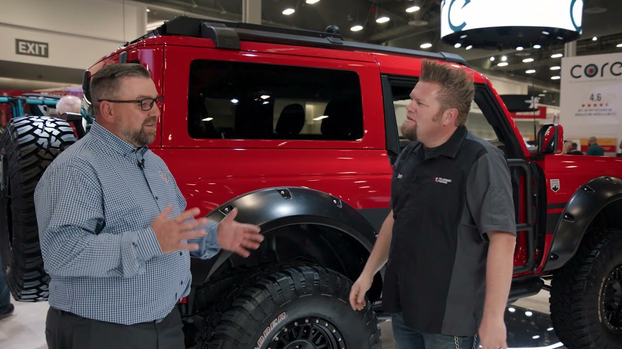 SEMA 2021 N-FAB Universal Roof Rack on a 2021 Ford Bronco with Ian ...