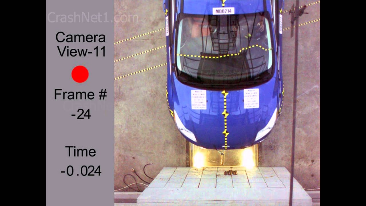 2013 Ford Focus Electric BEV | Frontal Crash Test by NHTSA | CrashNet1 ...