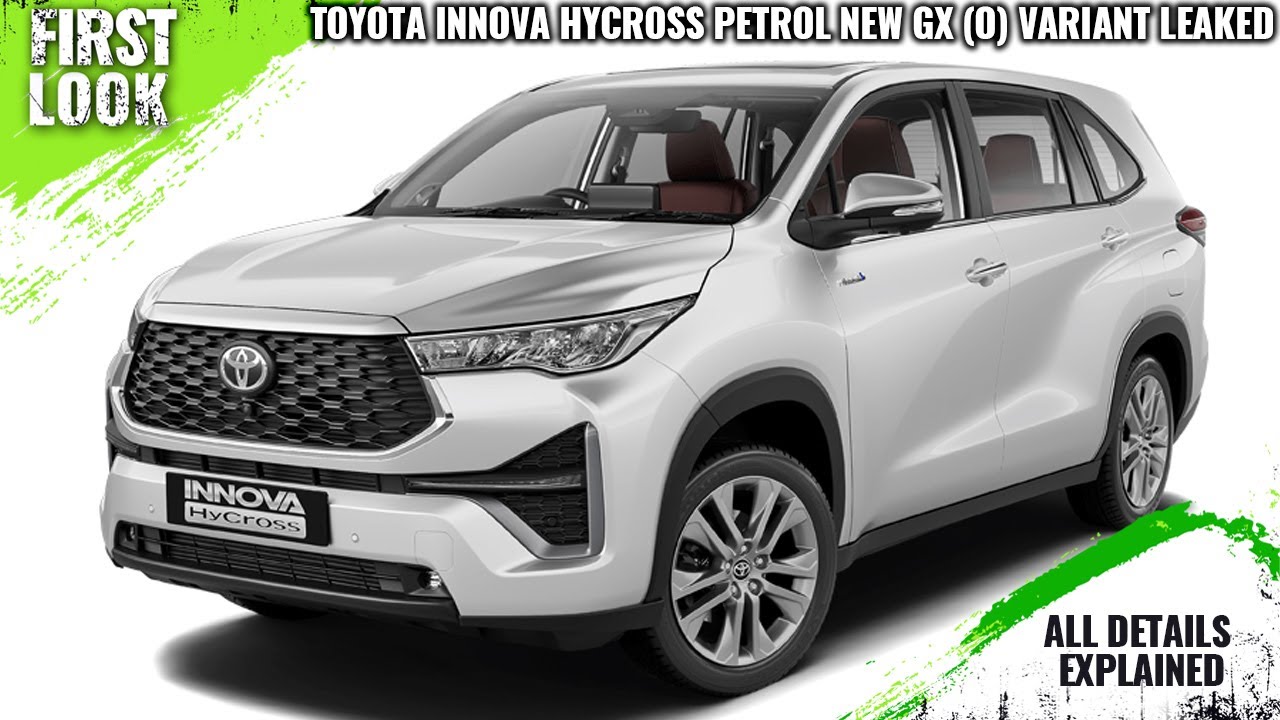 Toyota Innova Hycross Petrol Model New GX (O) Variant Launched ...