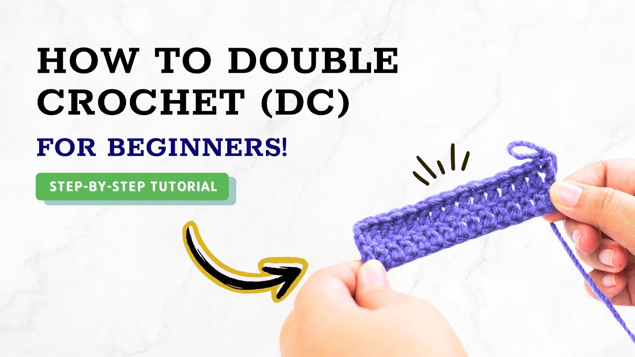How to Double Crochet Stitch for Beginners - YouTube