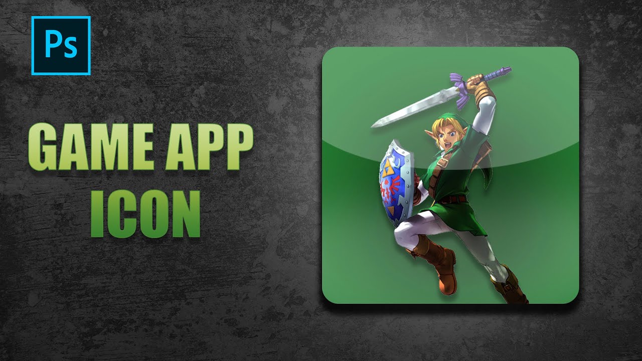 How to make Game App Icon in Photoshop CC | Game UI Design - YouTube