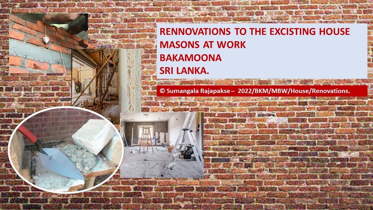 MASONS AT WORK - BAKAMOONA, SRI LANKA. - YouTube