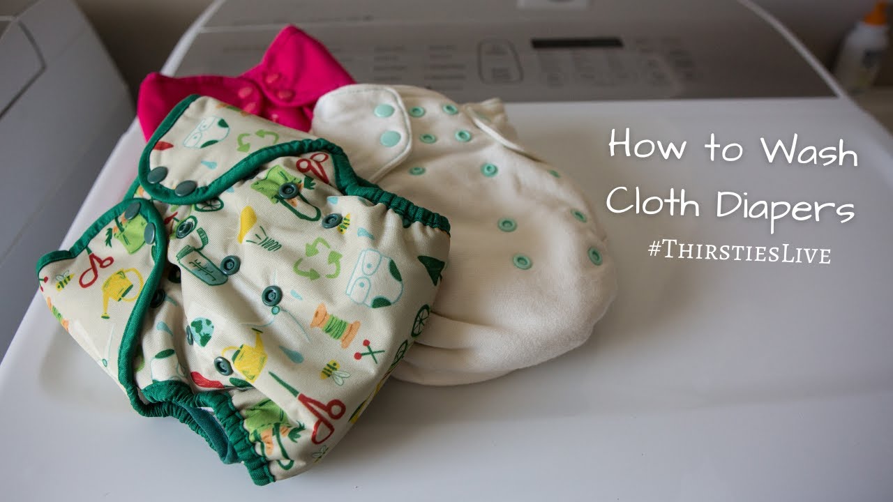 How to Wash Cloth Diapers - YouTube