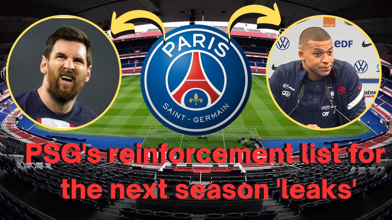 💣💣PSG's reinforcement list for the next season 'leaks' on the web and ...