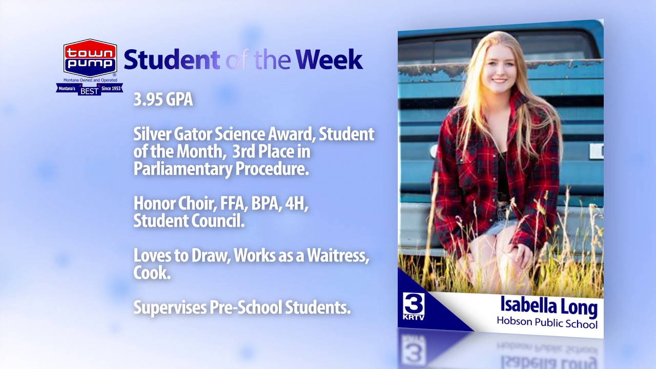 Student Of The Week: Isabella Long - YouTube