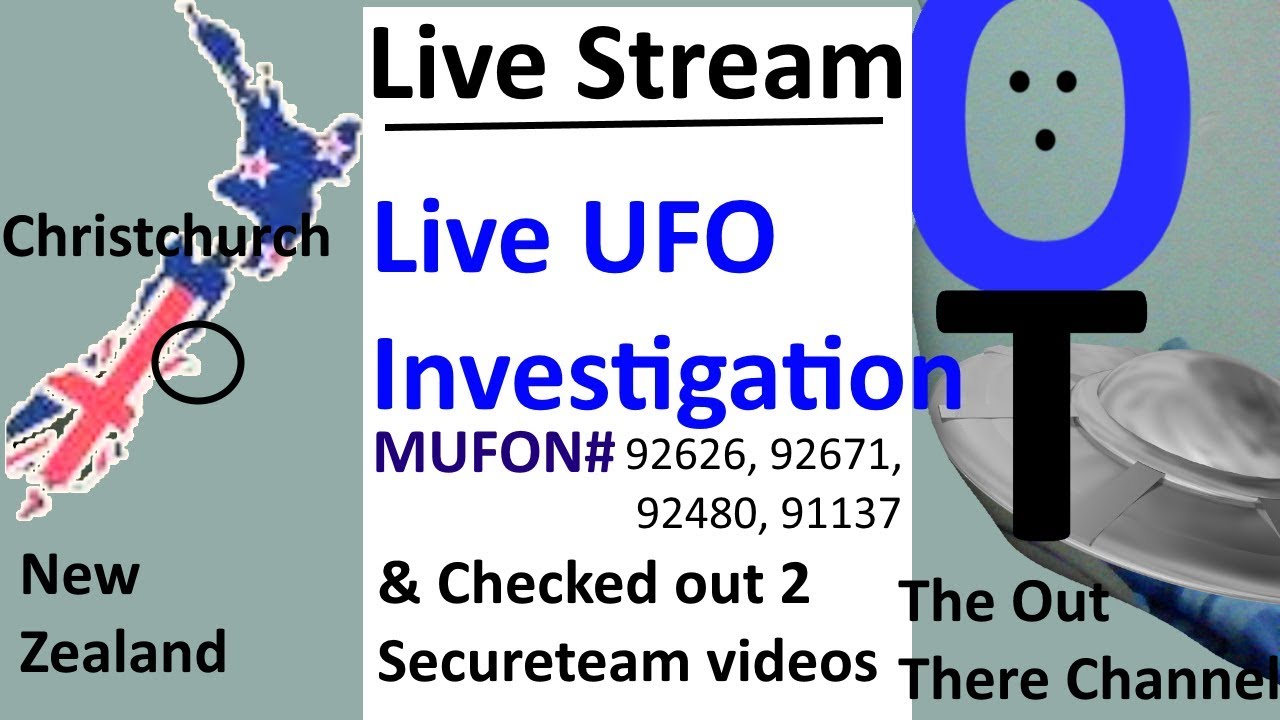 Live UFO Investigation MUFON cases+ST10 - The Out There Channel Live ...