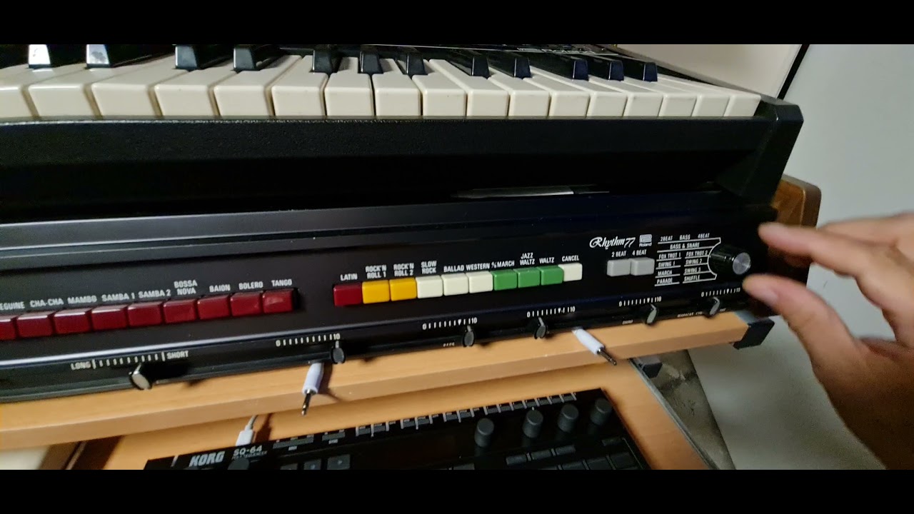 DEMO SOUND Roland TR77 First DRUM MACHINE made by ROLAND-Product in ...