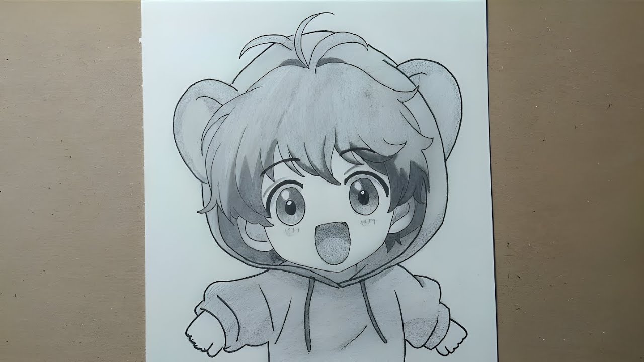 How to draw a anime boy || easy to draw cute anime boy step by step ...