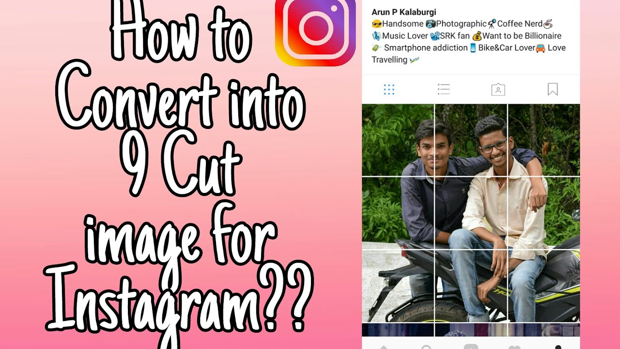 How to creat 9 Cut Image for Instagram?? #by Arun😎 - YouTube