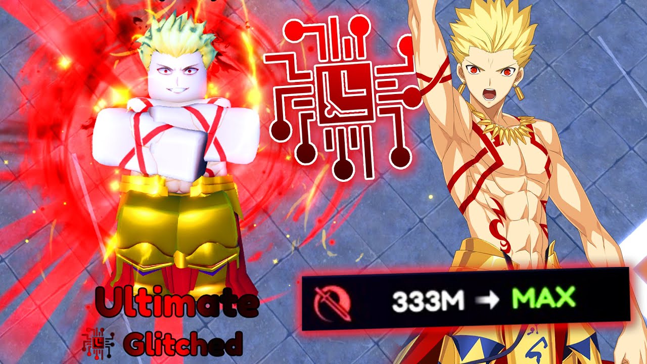 333M DAMAGE! 85 LVL GLITCHED GILGAMESH MAX SKILL TREE Showcase - Anime ...