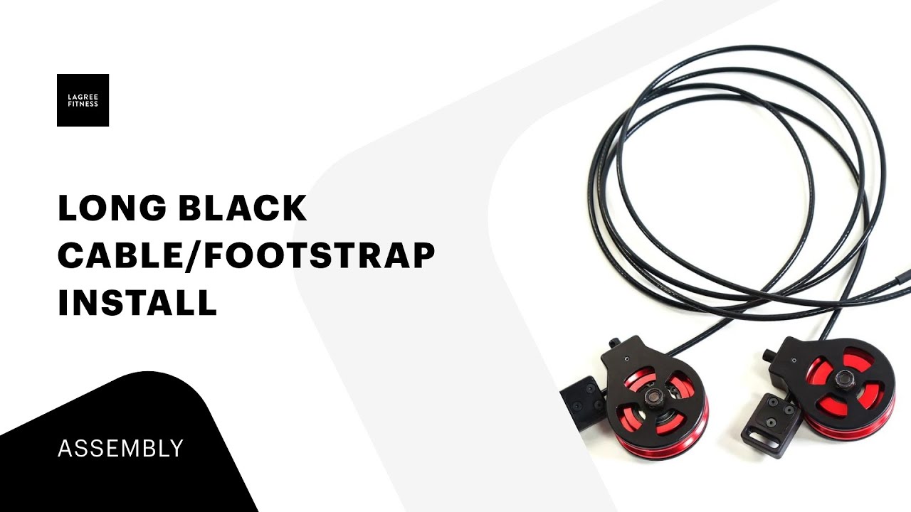 Long Black Cable/Footstrap Install - YouTube