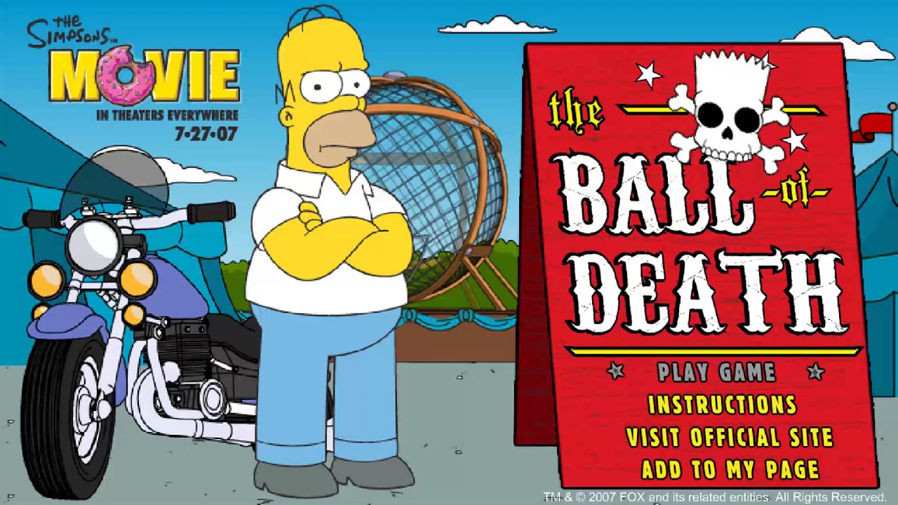 THE SIMPSONS MOVIE THE BALL DEATH ONLINE FROM MICROGIOCHI COM - YouTube