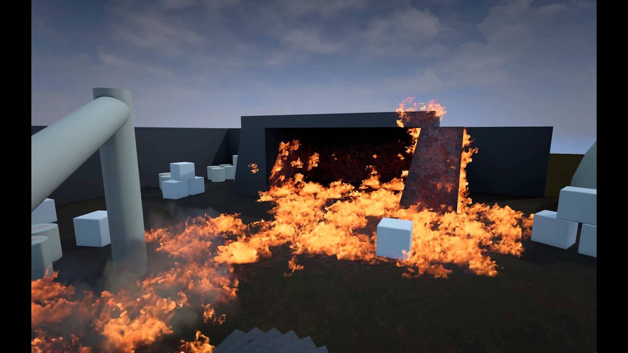 Impromptu Fire Propagation System (UE4 Blueprint) - YouTube