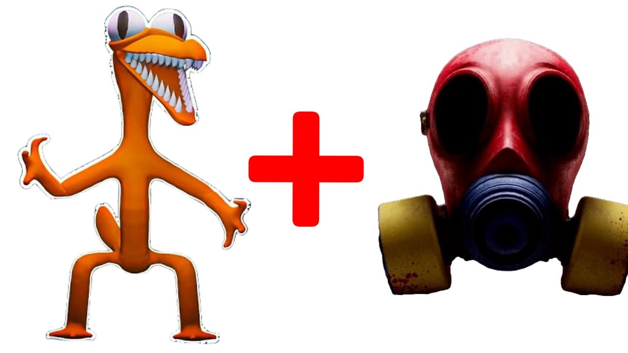 ORANGE + GAS MASK = ??? | rainbow friends chapter 2 - YouTube