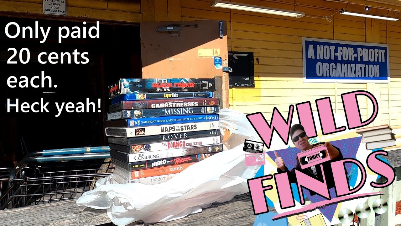 DVD + media hunting at thrift stores. - YouTube
