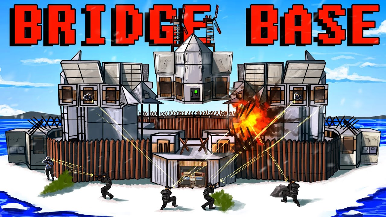 Defending our FLOATING BRIDGE CASTLE - Rust (Ft. Frost & Sinks) - YouTube