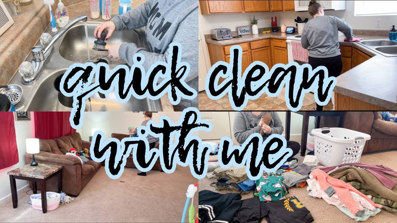 SUPER QUICK CLEAN WITH ME | CLEANING MOTIVATION | LAUNDRY ROUTINES ...