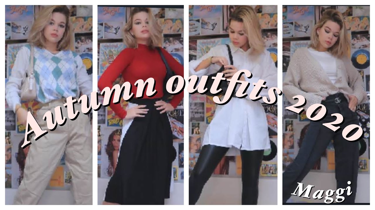 4 outfits for autumn🍁|Тренд дрехи 2020|Maggi - YouTube