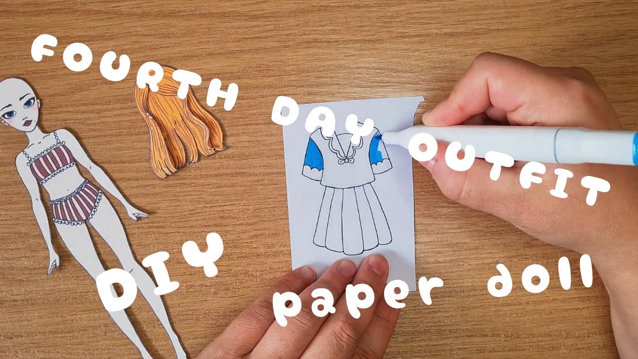 Drawing Paper Doll Outfit Everyday For 30 Days / DAY 4 OUTFIT # ...