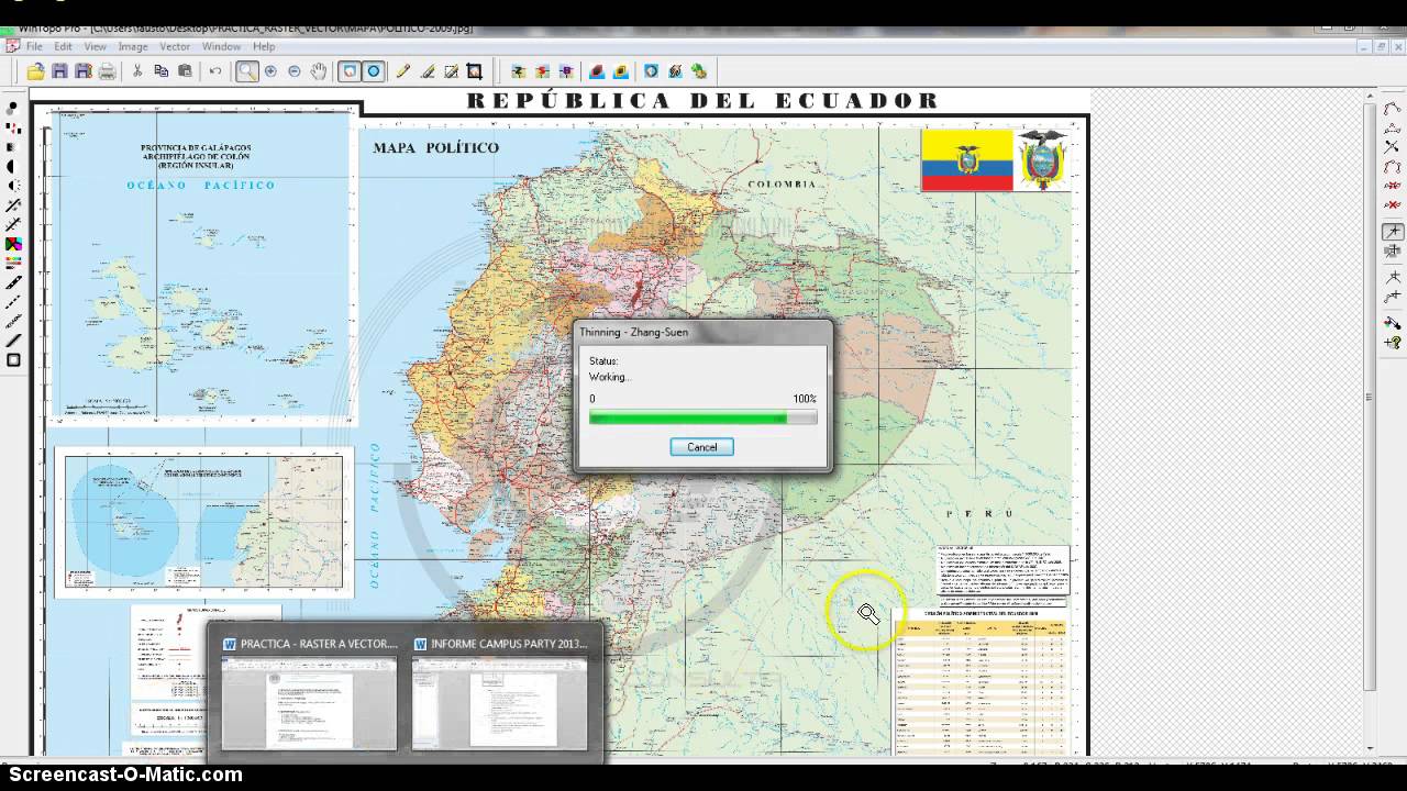 MAPAS RASTER A MAPA VECTORIZADO - YouTube
