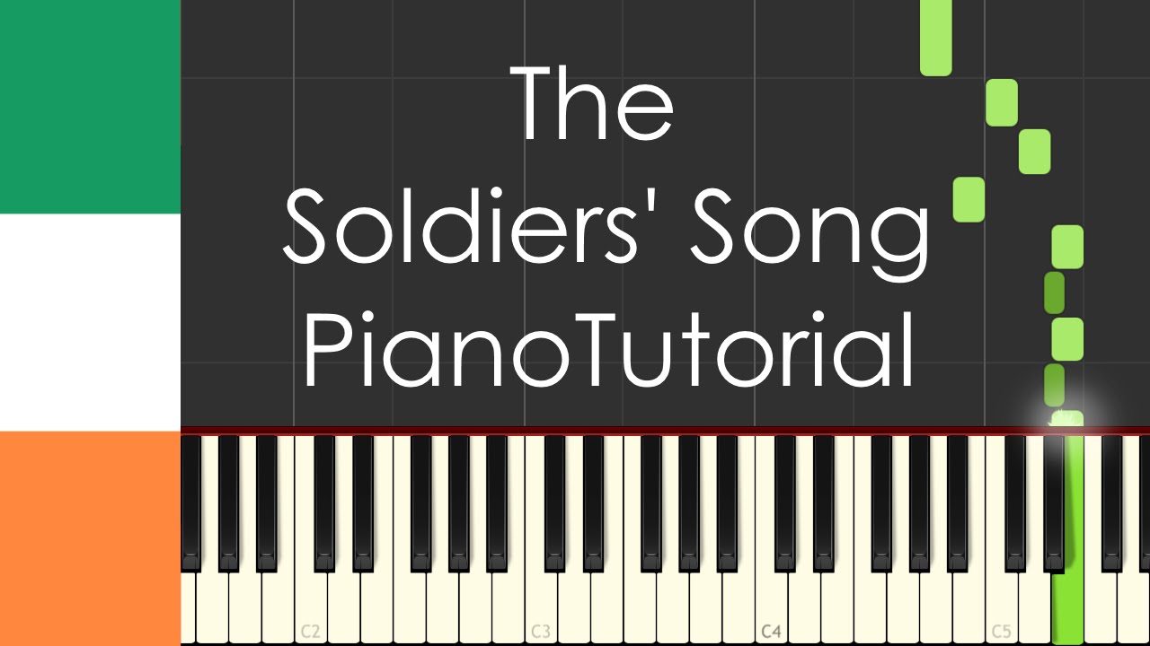 The Soldier's Song (Ireland national anthem) - Piano Tutorial - YouTube
