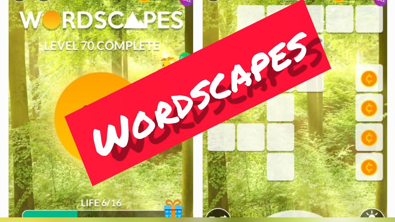 WORDSCAPE LEVEL 55-59 - YouTube